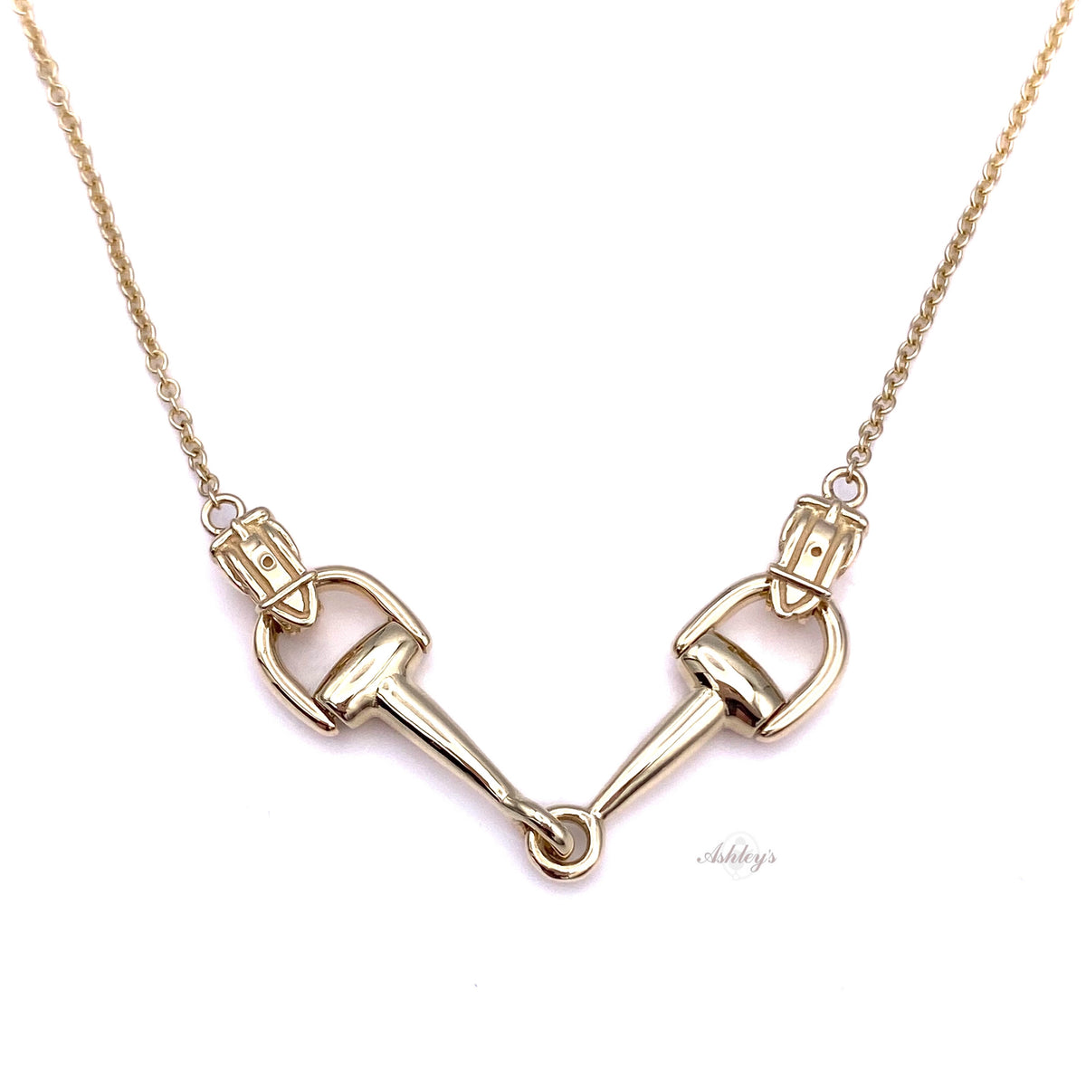 Bit Necklace, 14k gold – Ashley's Equestrian